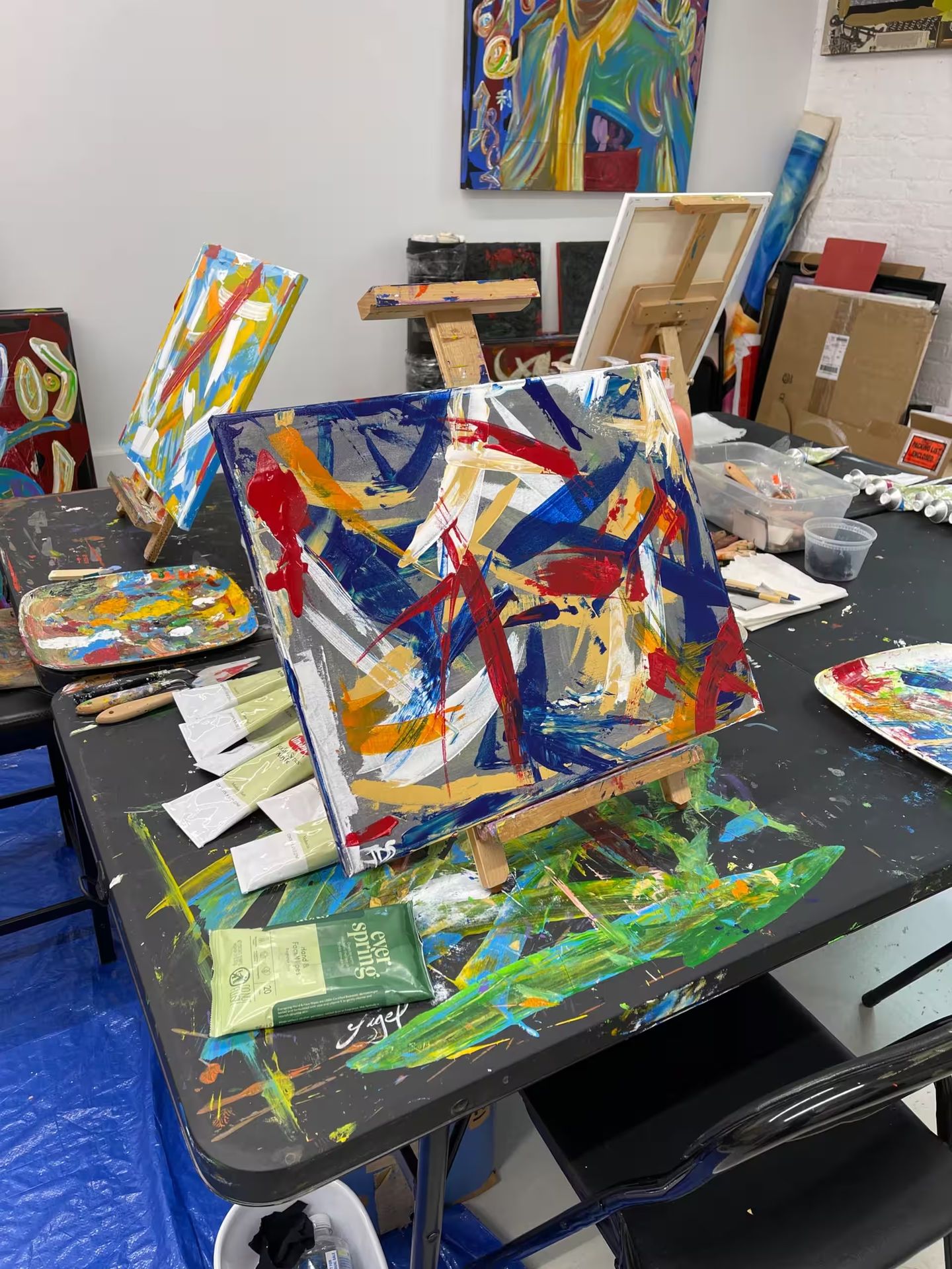 Create Your Own Abstract Painting Using Palette Knives | Virgin Gifts